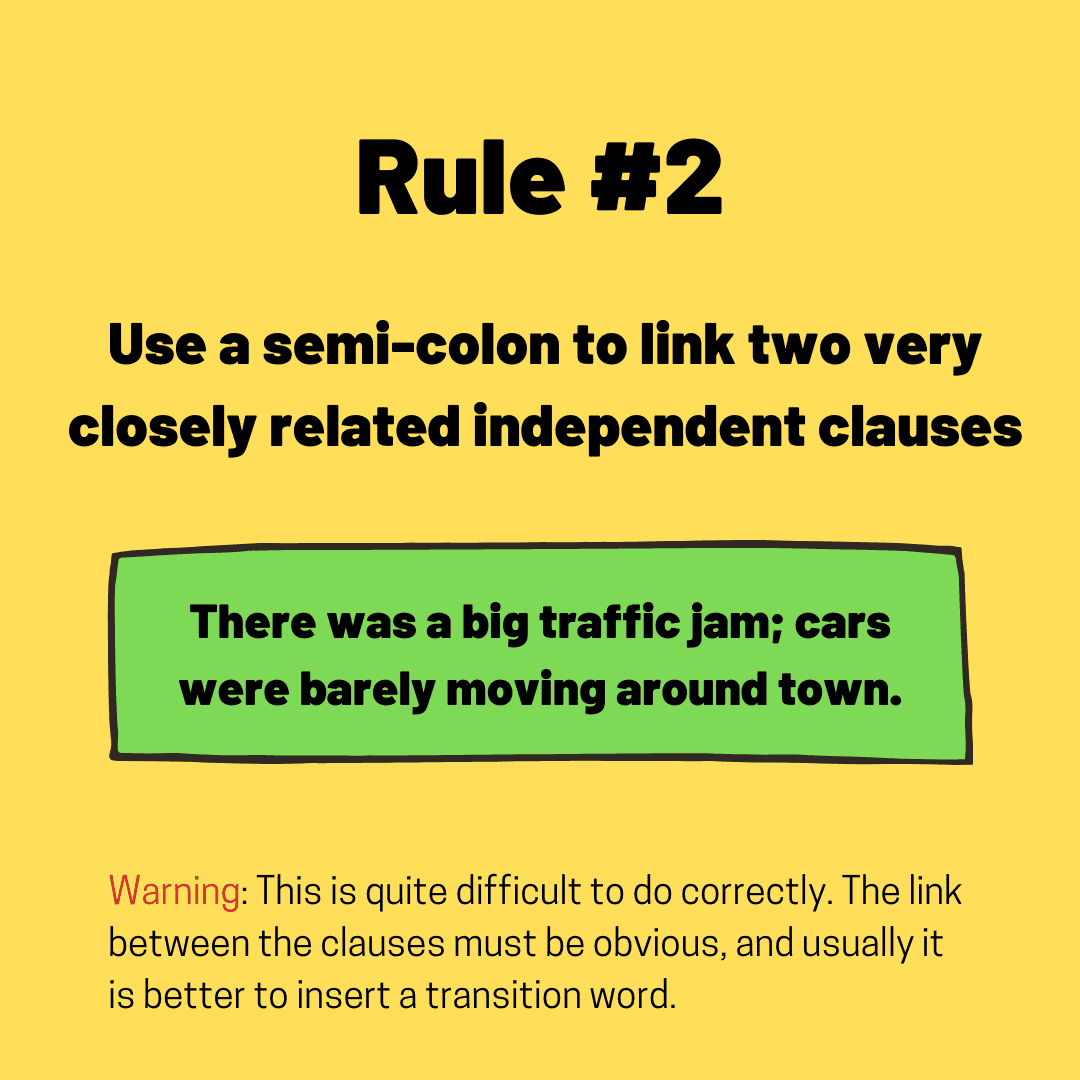How to Use a Semi-Colon [A Very Simple Guide] - TED IELTS