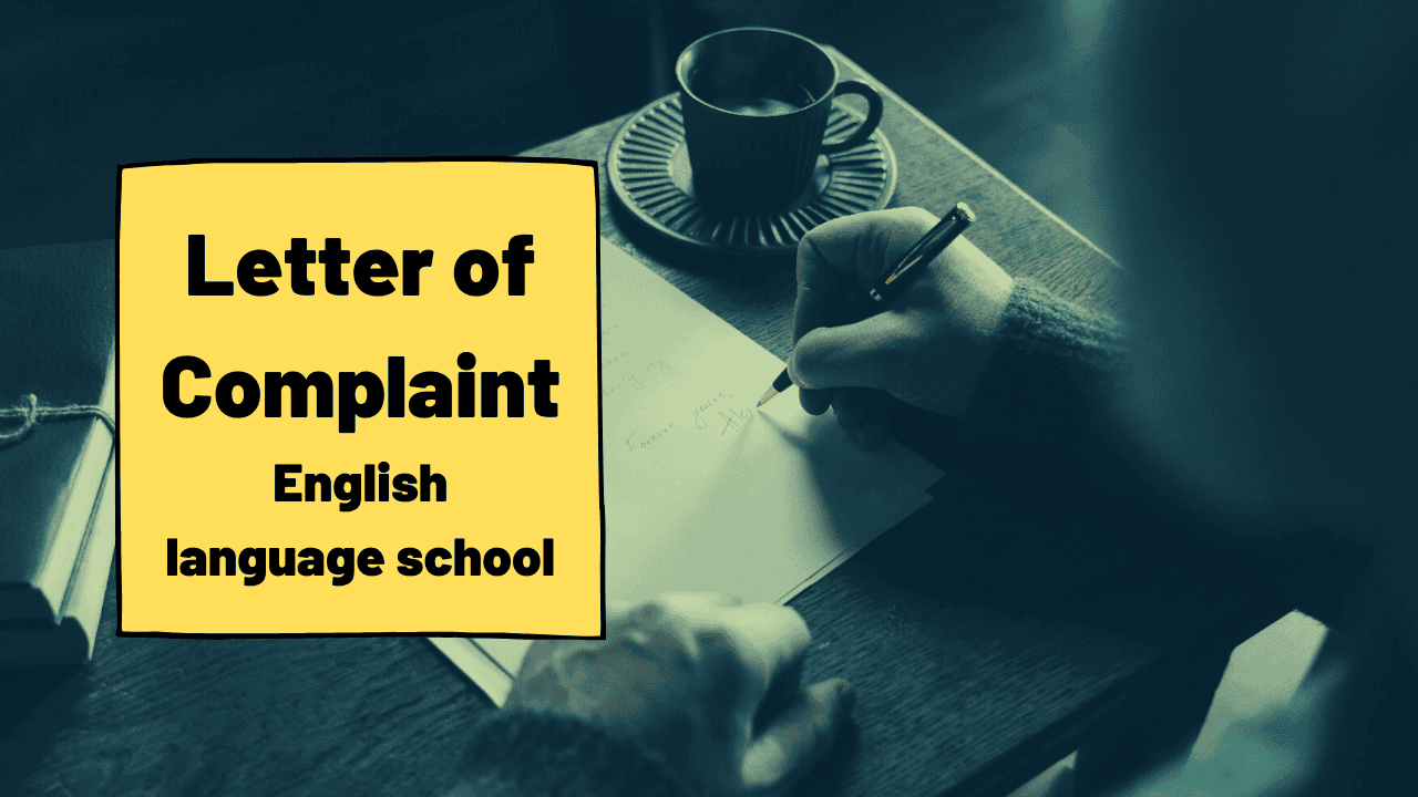 Letter of Complaint English language school - TED IELTS