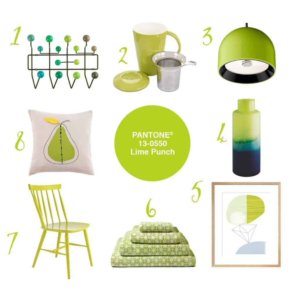 Colour Your World in Pantone Lime Punch by The Listed Home