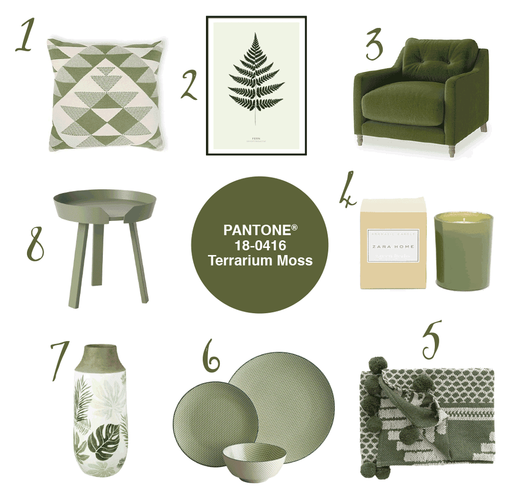 Colour Your World in Pantone Terrarium Moss by The Listed Home