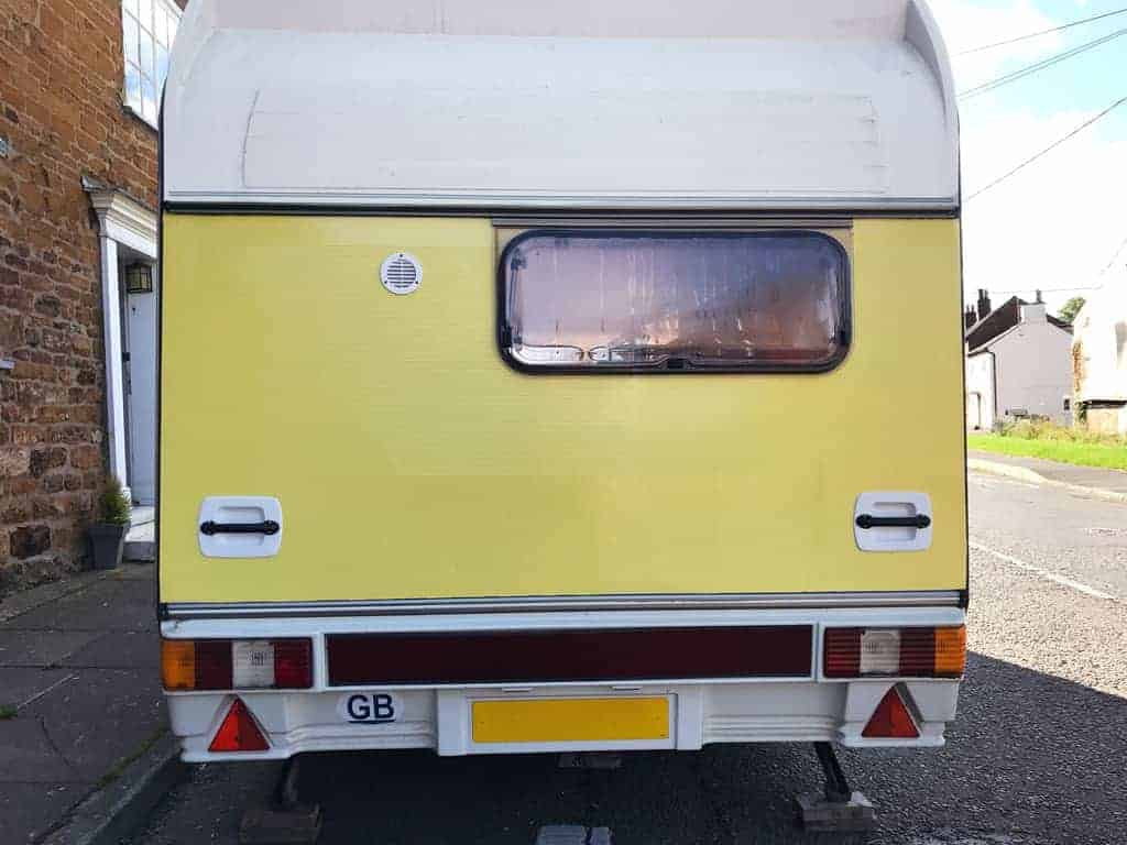 Painting a Caravan Exterior by The Listed Home