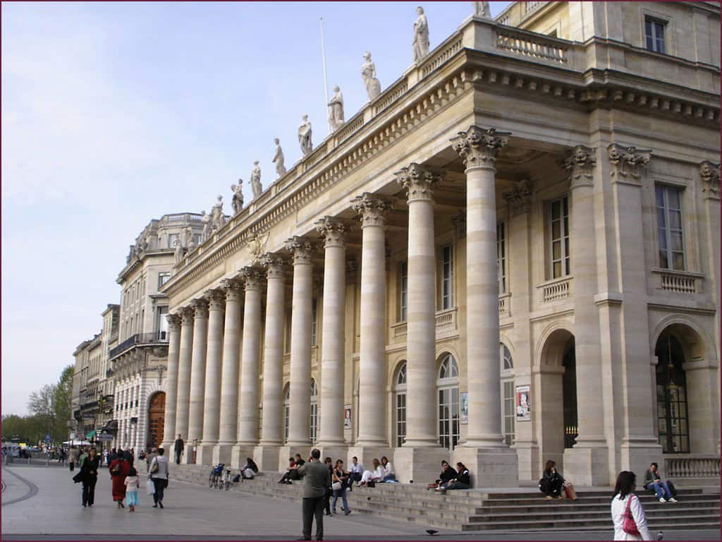 L'architecture de la ville de Bordeaux en France