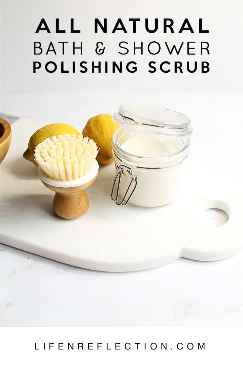 Natural Polishing DIY Tub and Shower Scrub Cleaner