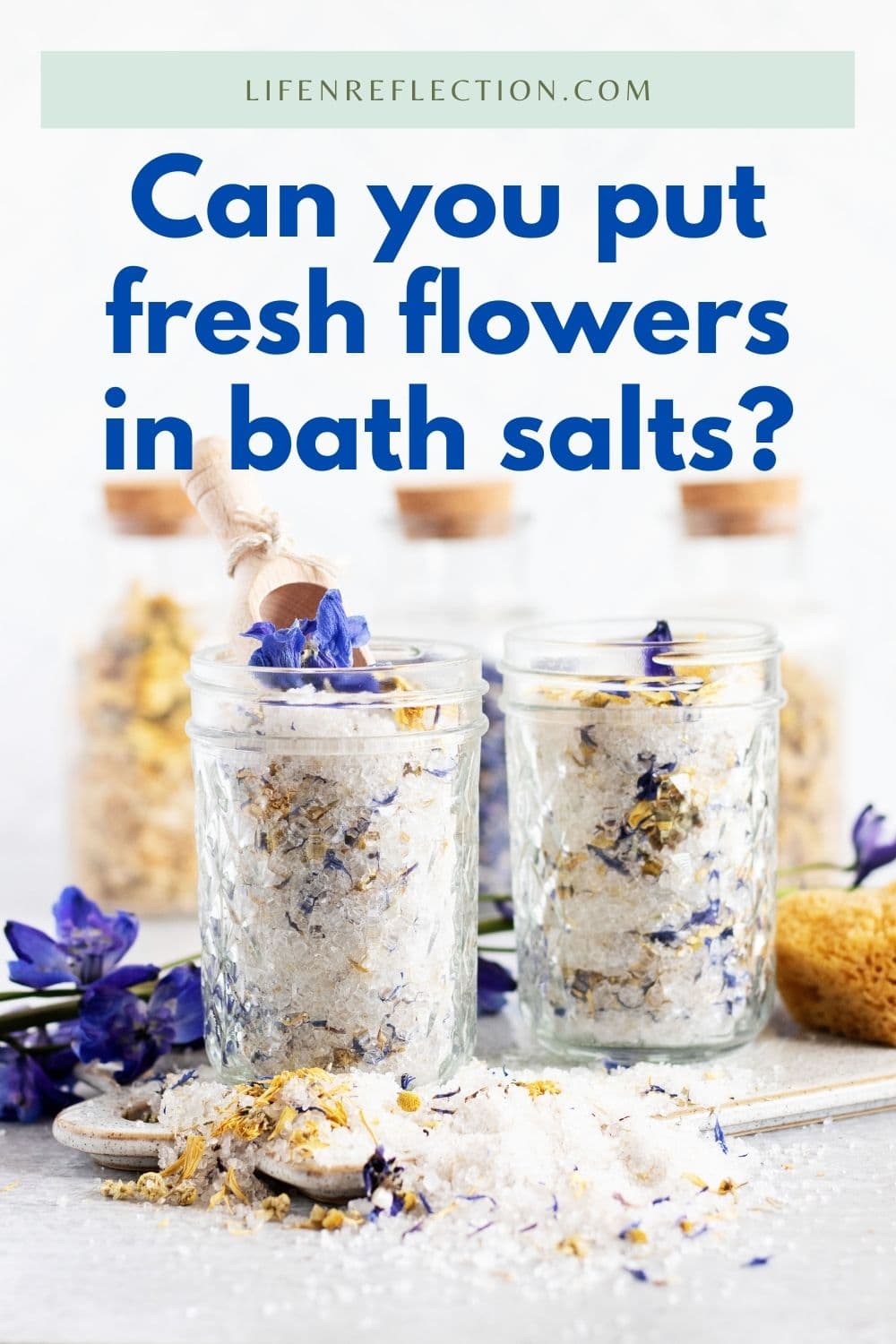 Summer Floral Bath Salt Recipe with Dried Flowers