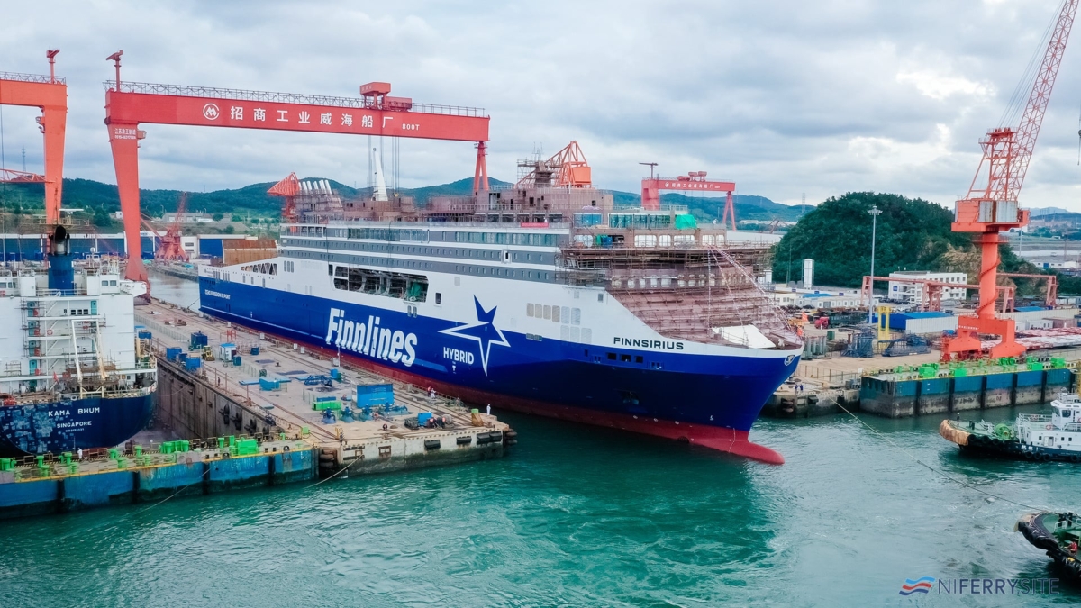 First New Generation Finnlines Ferry Launched, Keel Laid for Second ⛴️