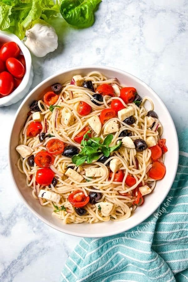 Angel Hair Pasta Salad - Simple Italian Cooking