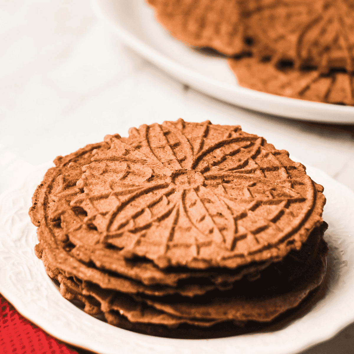 Delicious Italian Chocolate Pizzelle Cookie Recipe - Simple Italian Cooking