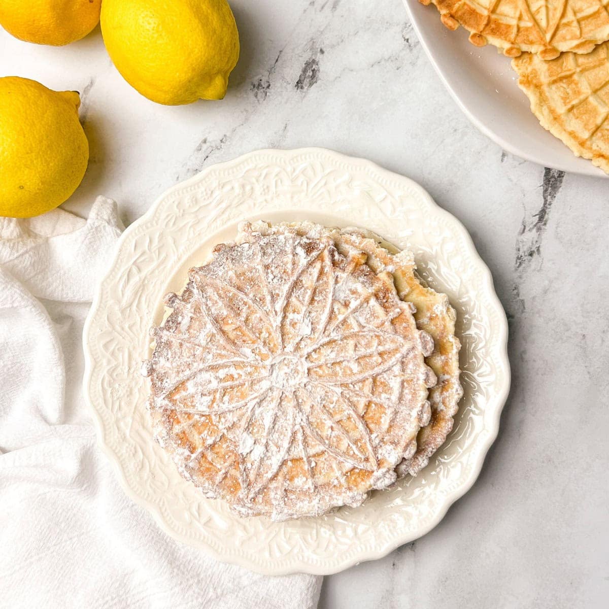 Amazing Italian Lemon Pizzelle Recipe - The Best - Simple Italian Cooking