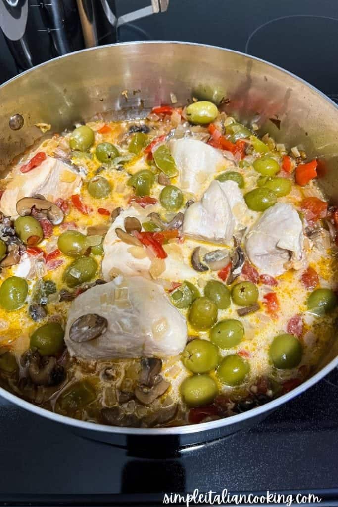 Chicken with Green Olives Recipe [Baked or Skillet Method] - Simple ...