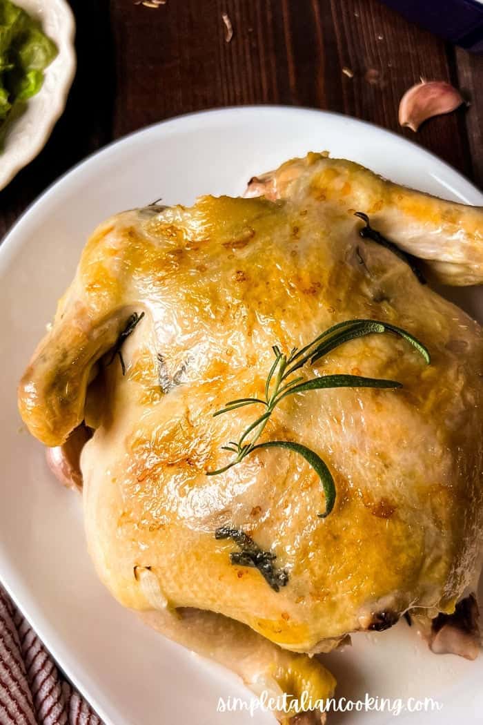 Delicious Italian Roast Chicken with Rosemary - Simple Italian Cooking
