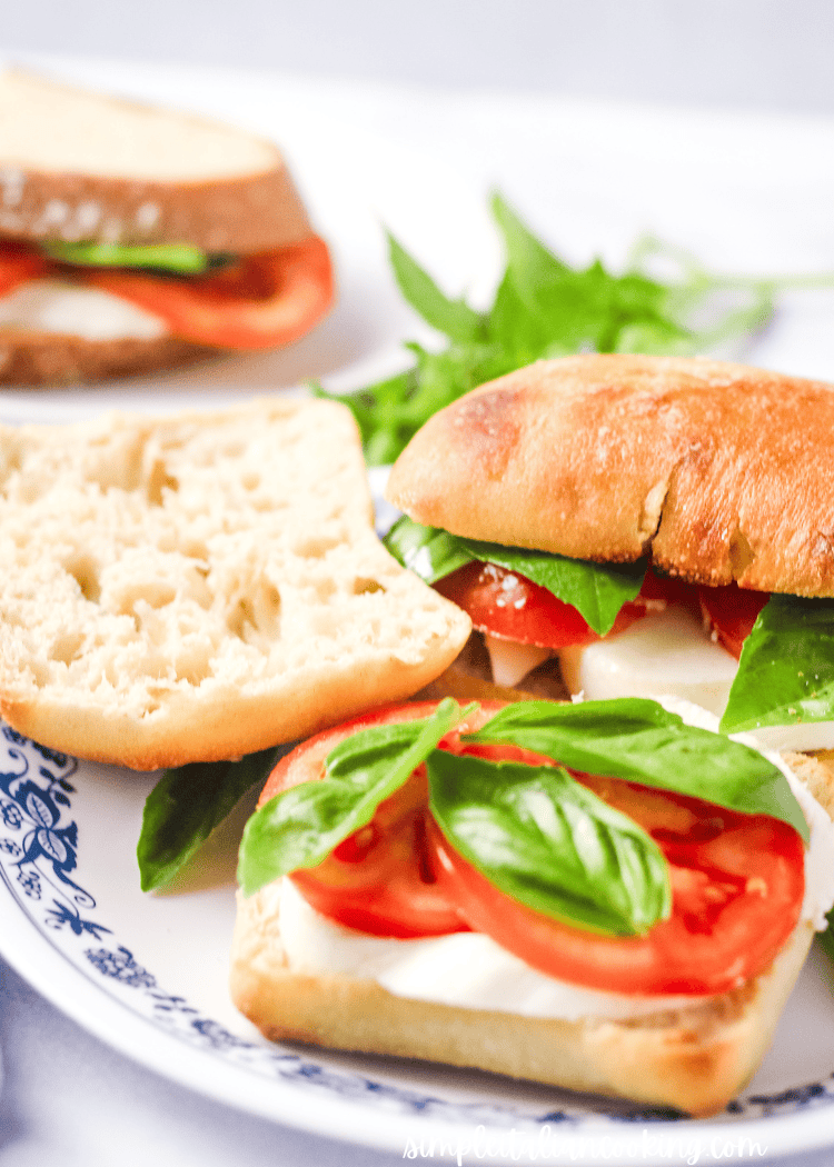 Italian Caprese Sandwich - Simple Italian Cooking