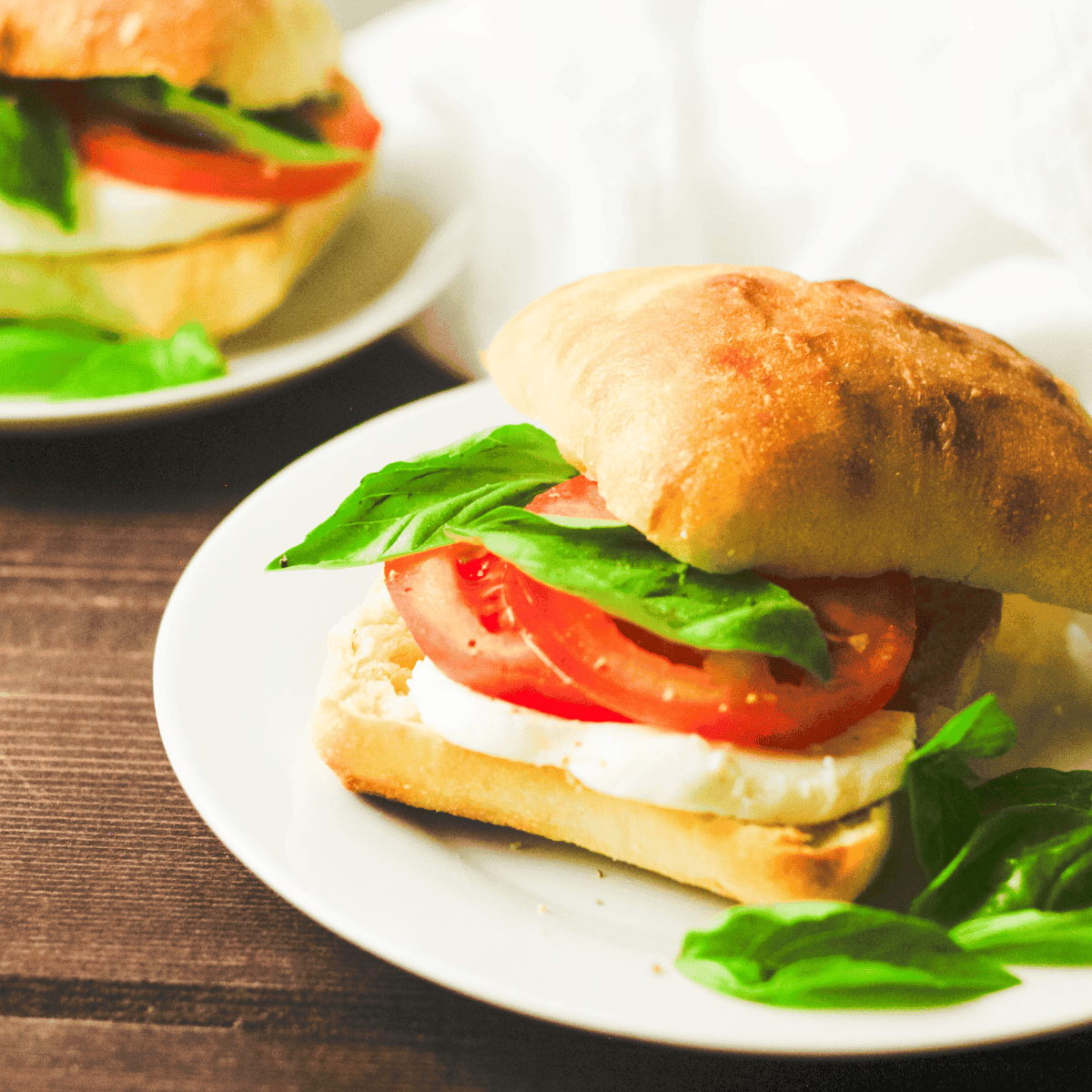 Italian Caprese Sandwich - Simple Italian Cooking