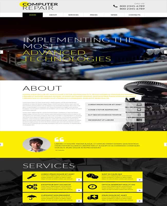 50+ Awesome Technology Website Templates