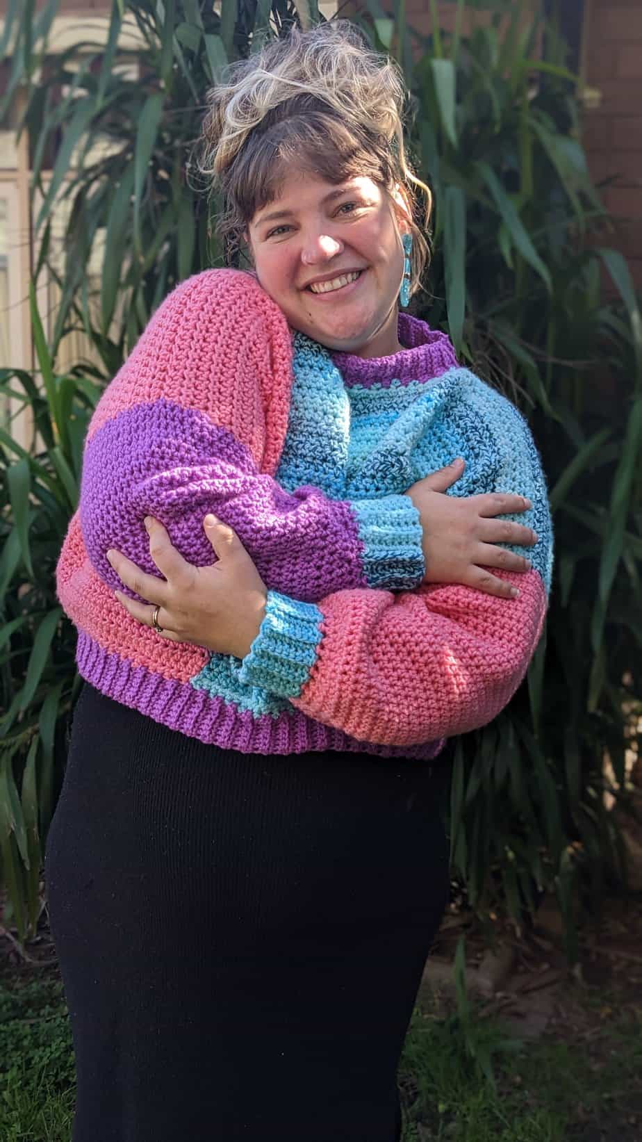 Color Block Sweater Crochet Pattern + Video Tutorial