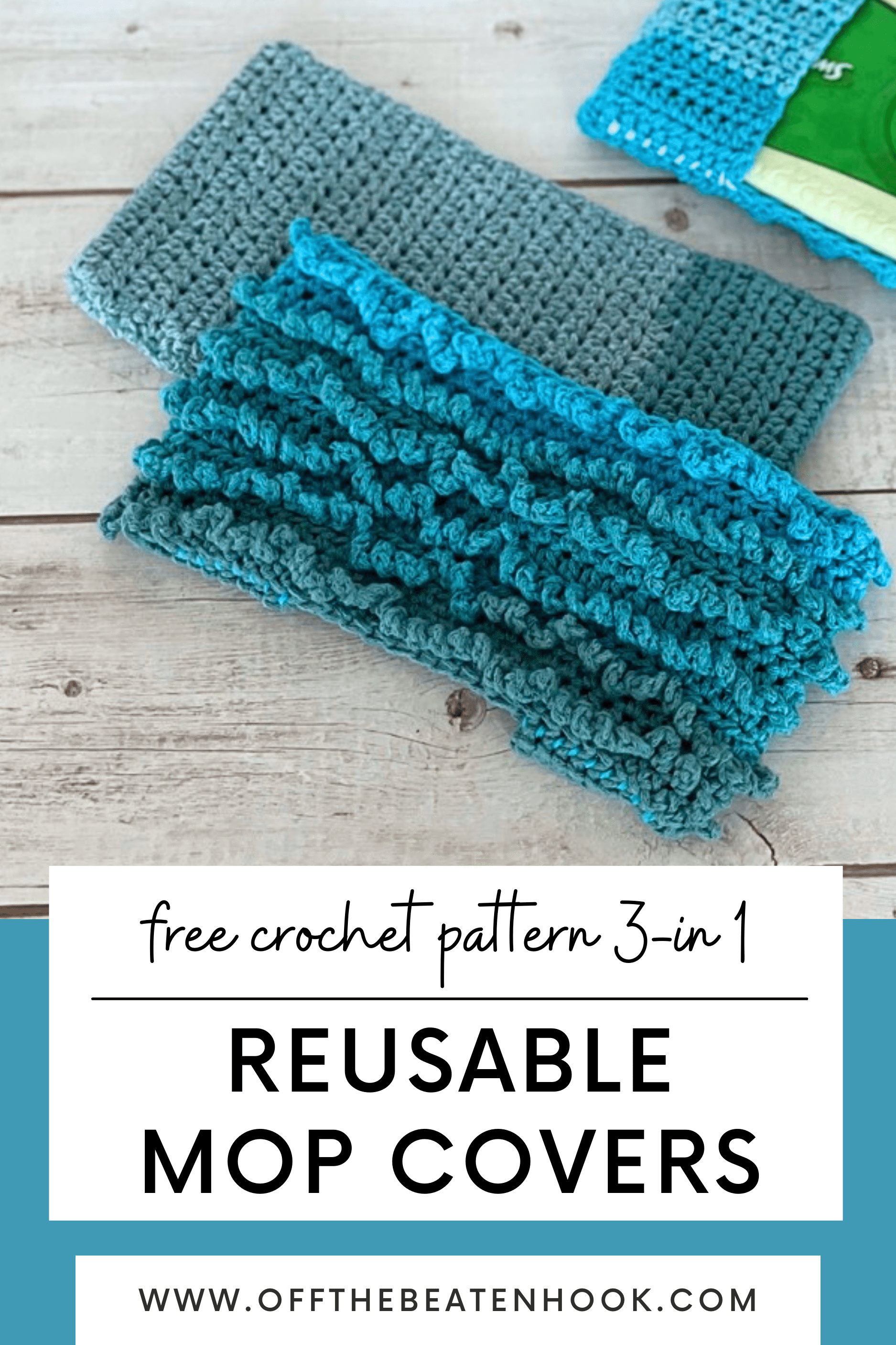 Crochet Swiffer Cover Pattern: Free 3-in-1 Wet & Dry Mop Covers