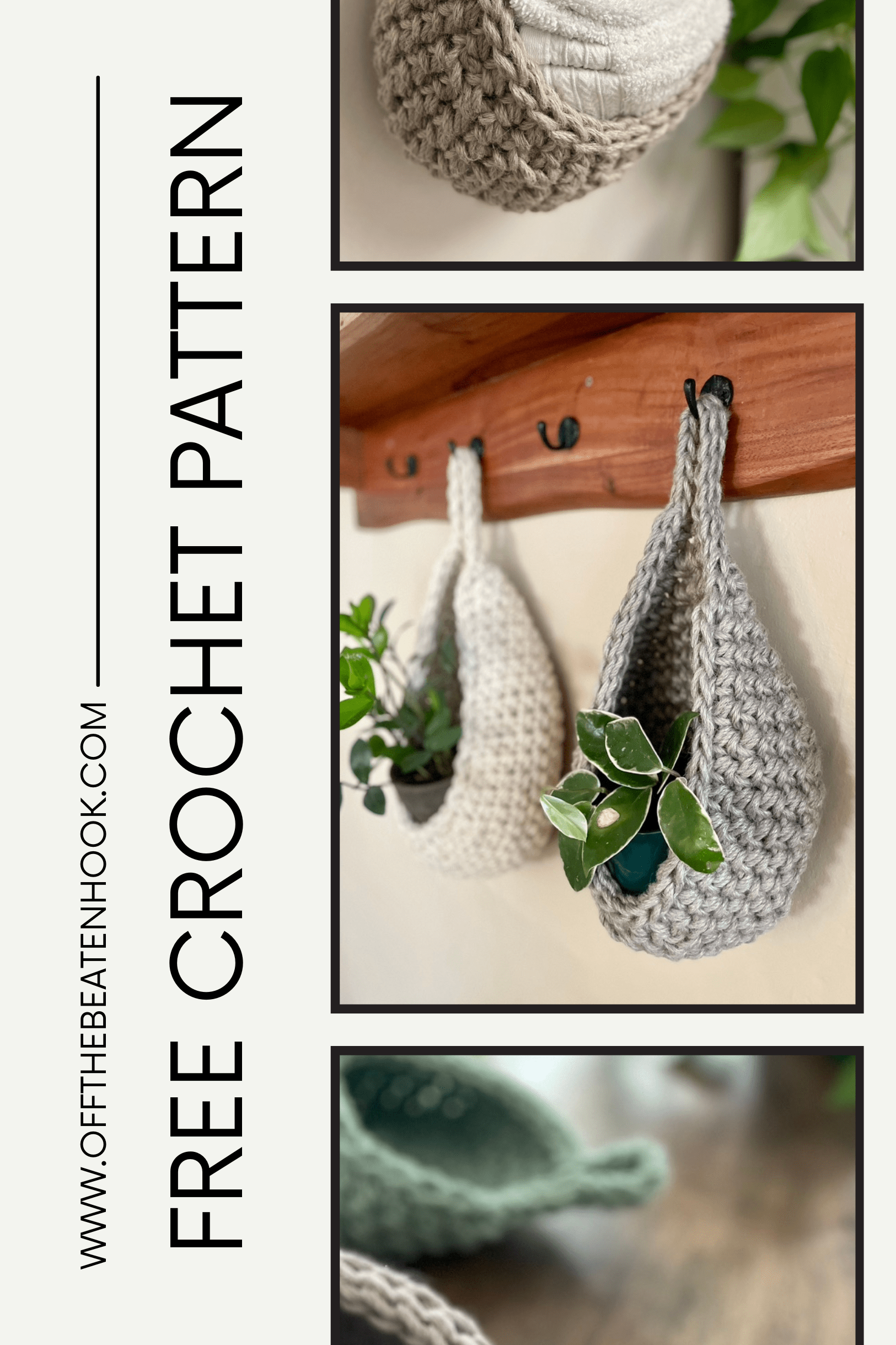 Hanging Basket Free Crochet Pattern