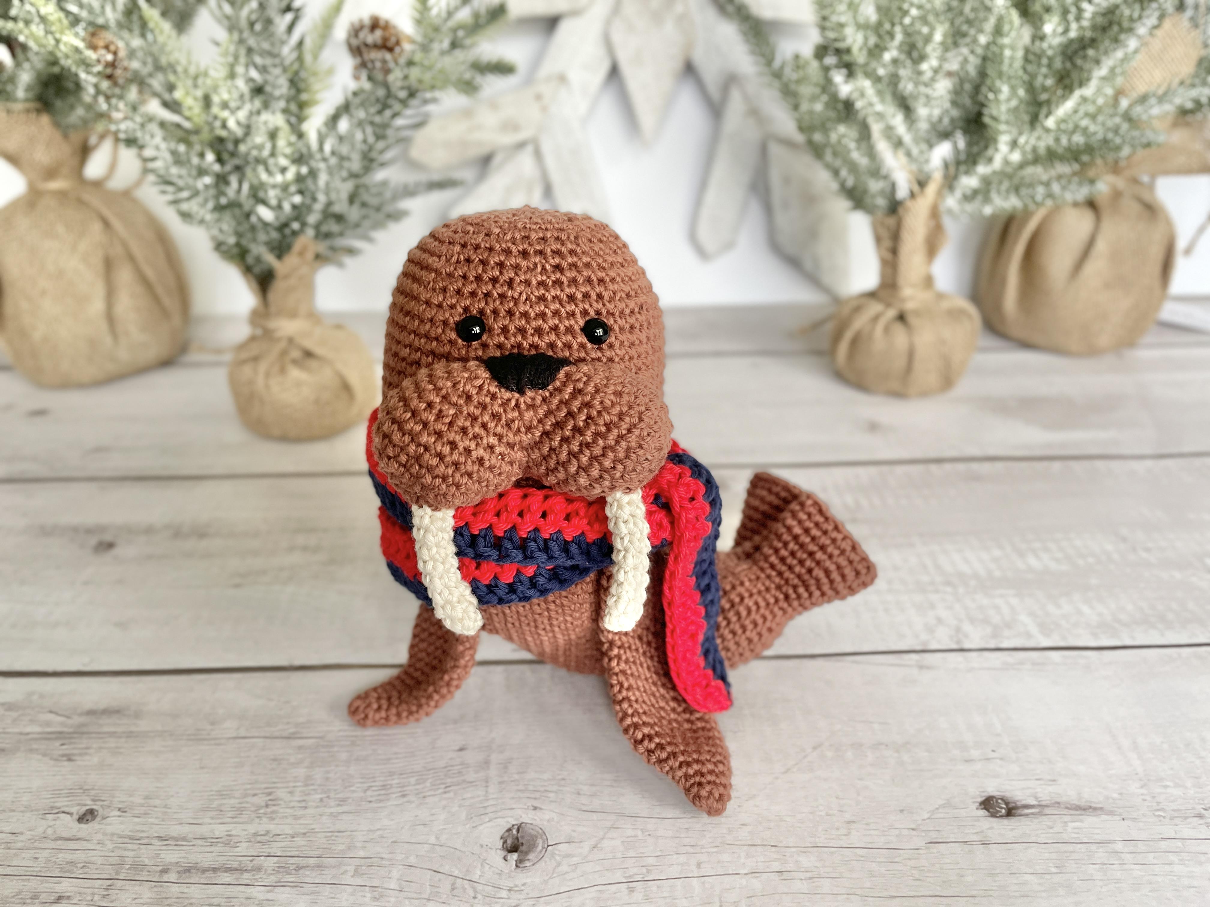 Walrus Crochet Pattern + Video Tutorial