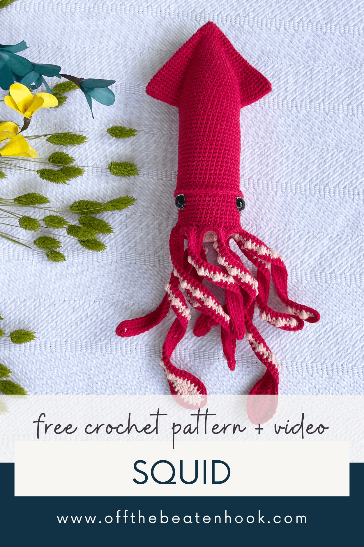 Squid Crochet Pattern Free Pattern Video Tutorial