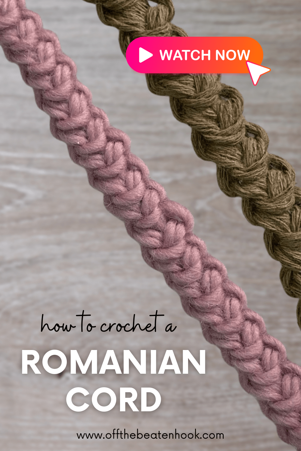 Romanian Cord Crochet How-To + Quick and Easy Video Tutorial