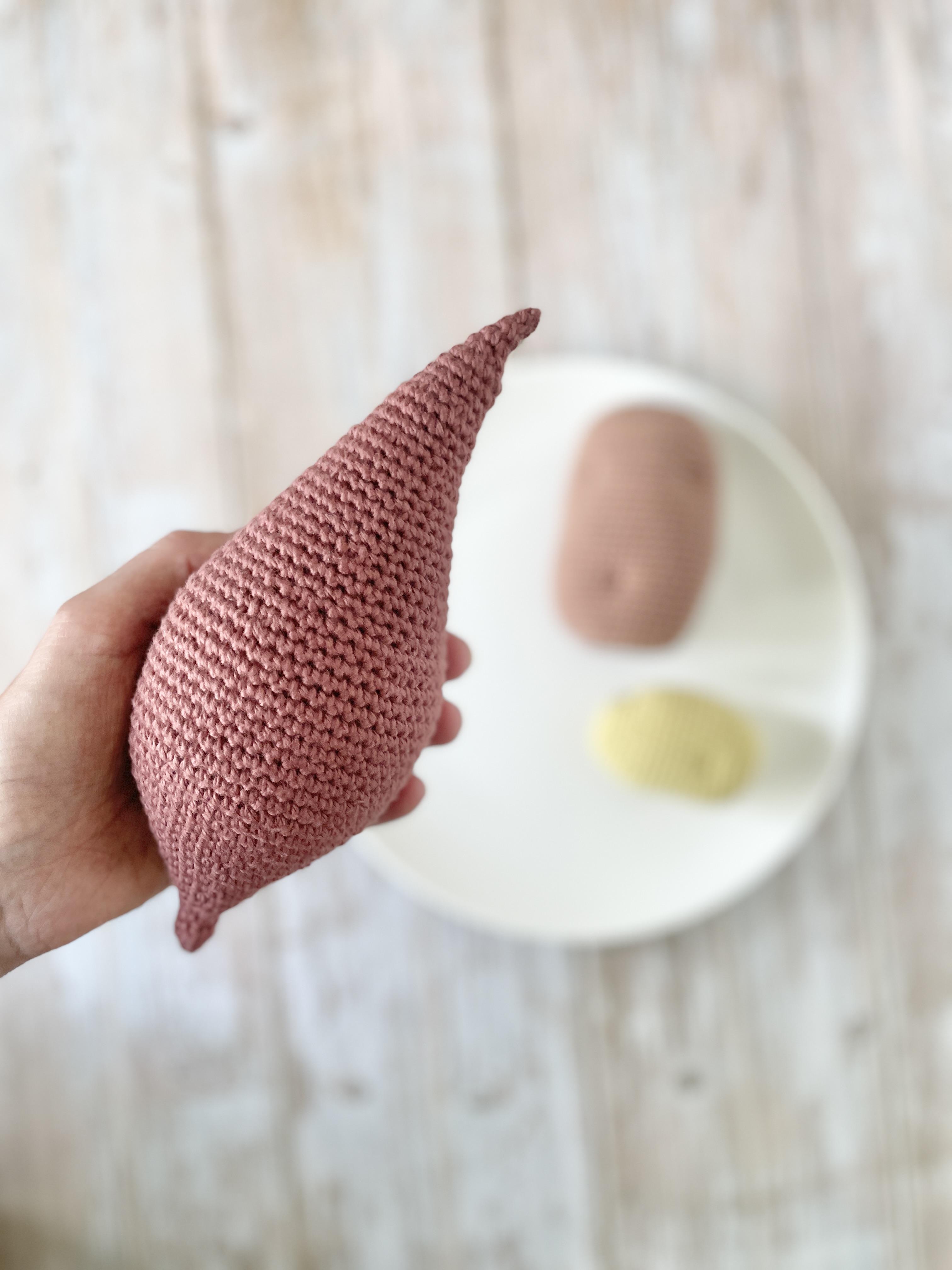 Potato Crochet Pattern: Free Russet, Golden, and Sweet Potatoes