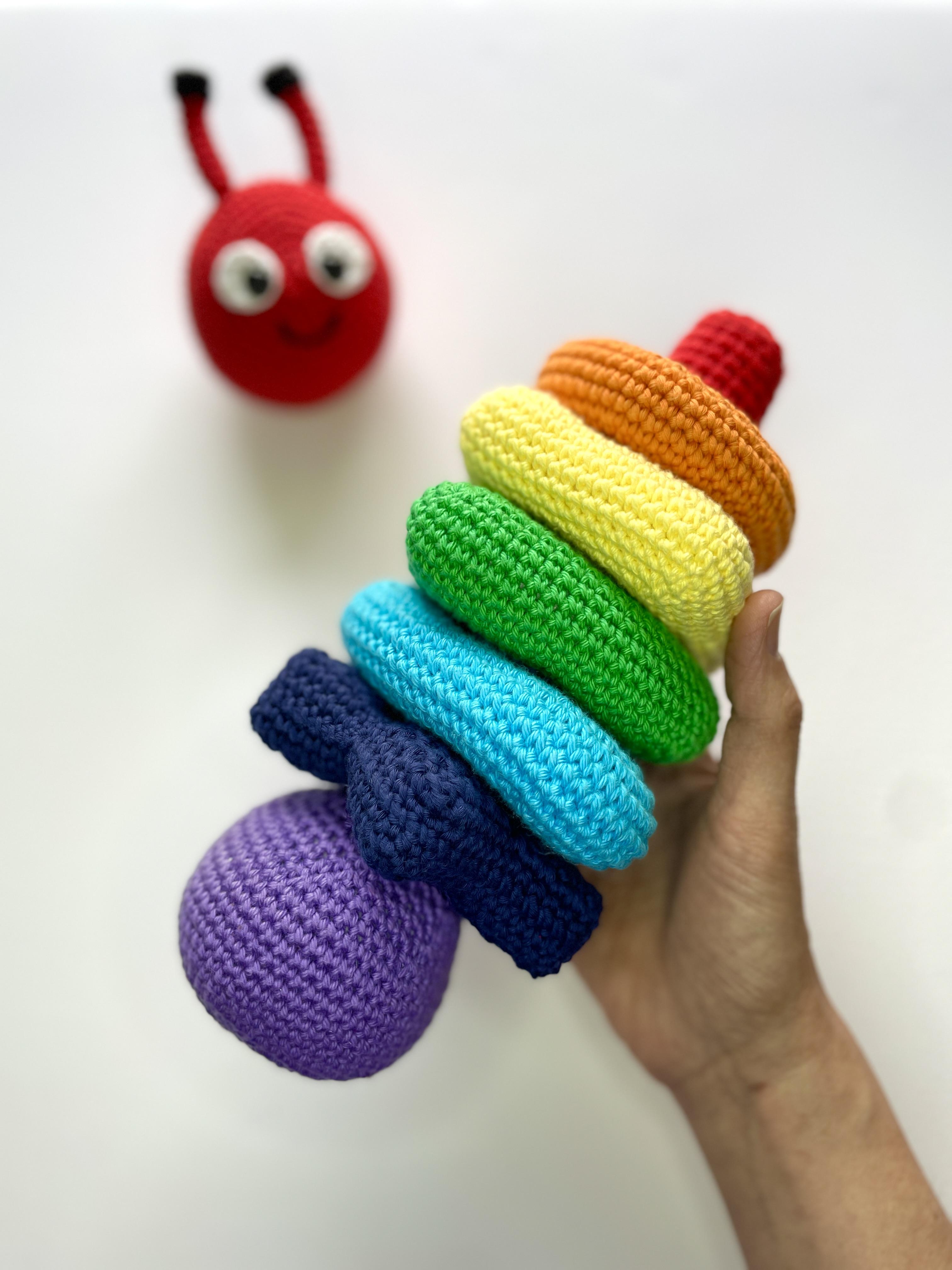 Crochet Stacking Toy: Free Pattern + Video Tutorial