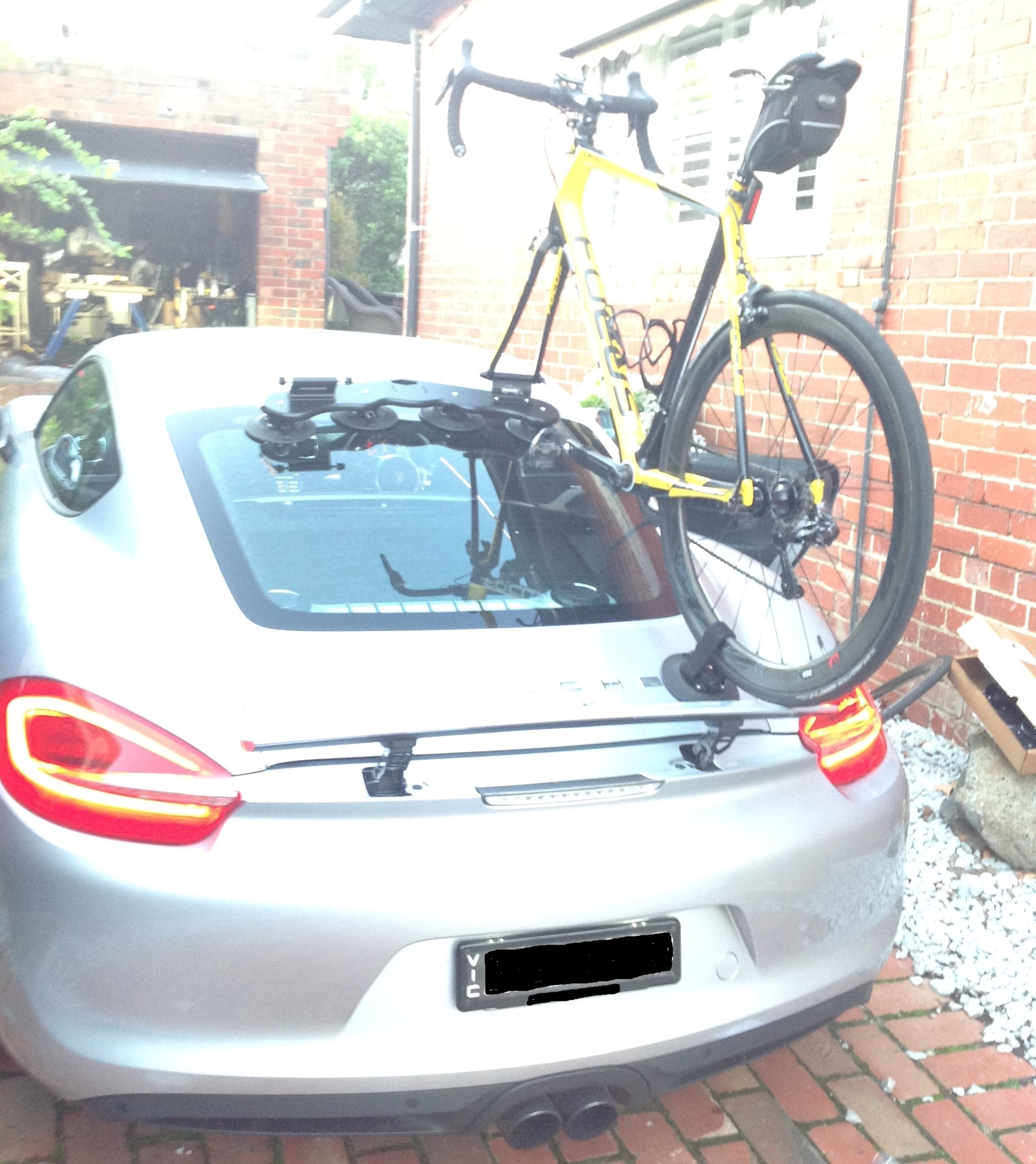 Porsche Cayman S Bike Rack - SeaSucker Down Under