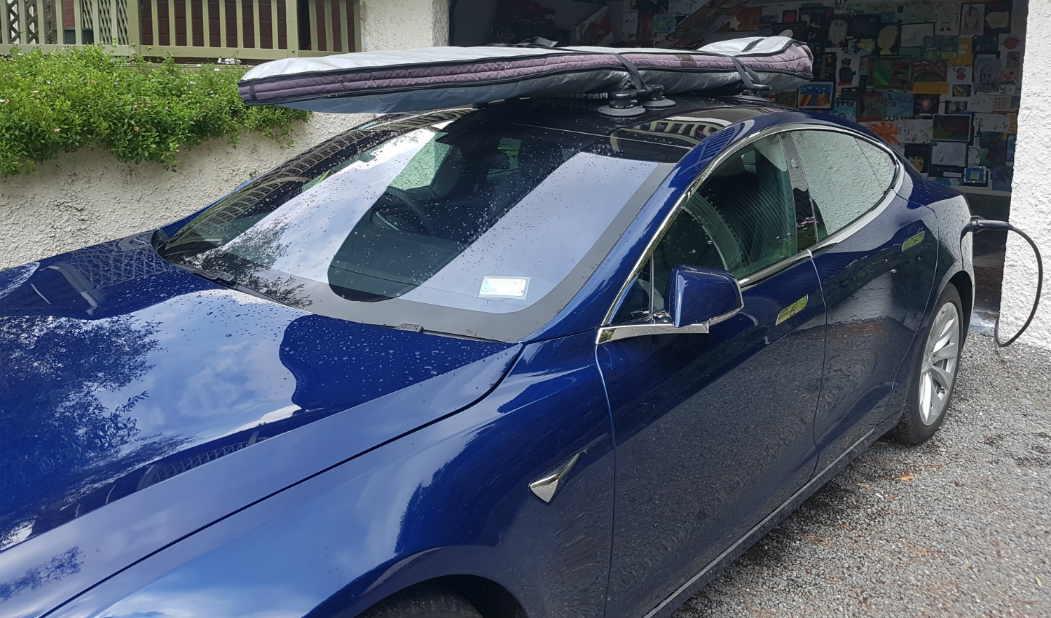 Tesla Model S Board Rack - SeaSucker Down Under