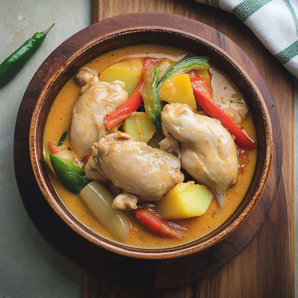 Ginataang Manok (Filipino Chicken in Spicy Coconut Milk) - Kusina Secrets