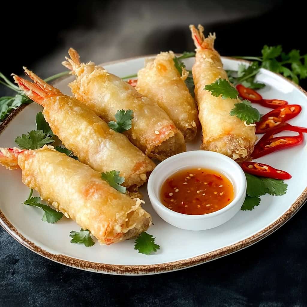 Crispy Rellenong Hipon (Filipino Stuffed Shrimp Rolls) - Kusina Secrets