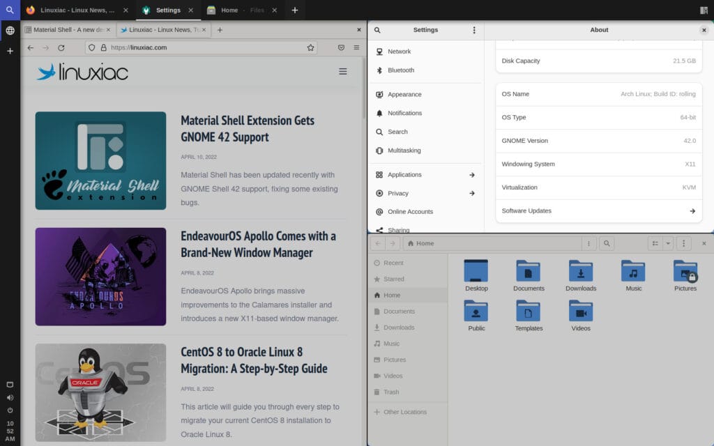 Material Shell Extension Gets GNOME 42 Support