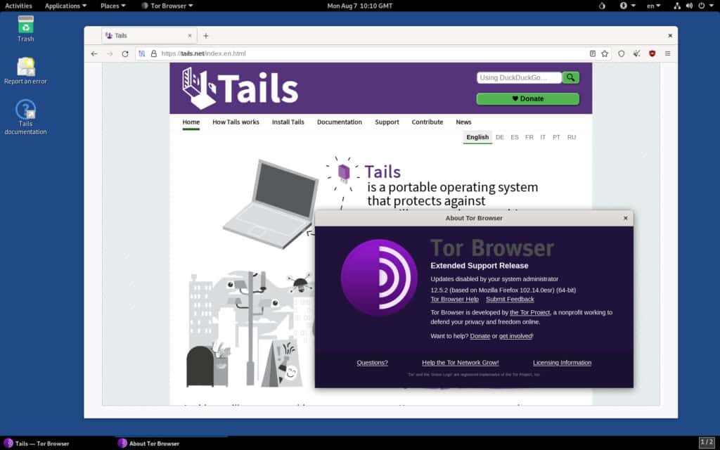 Tails 5.16 Is Out with Latest Tor Browser 12.5.2