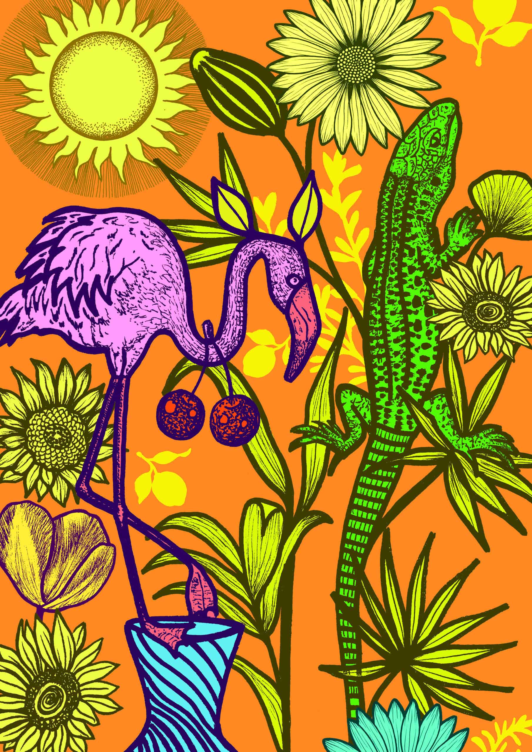 XVIIII : Le soleil - Tableau de Michaël Cailloux - Édition limitée