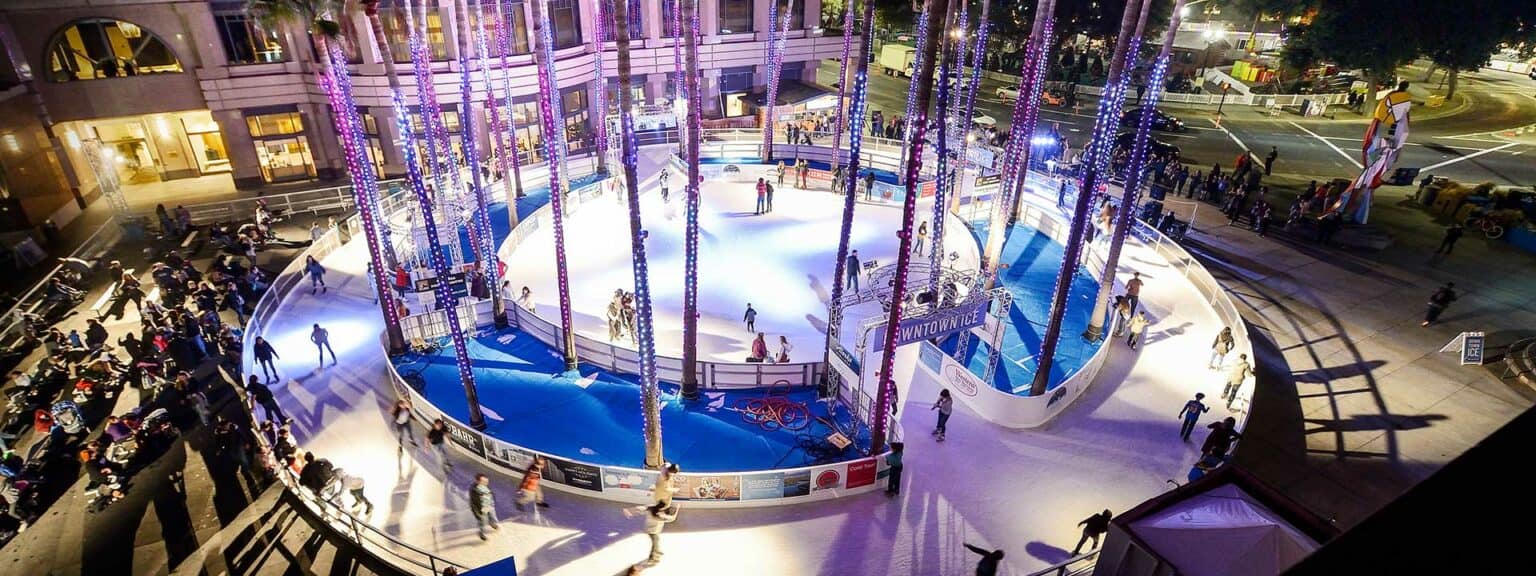 San Jose's Thanksgiving "Skate Under the Palms" Ice Skating
