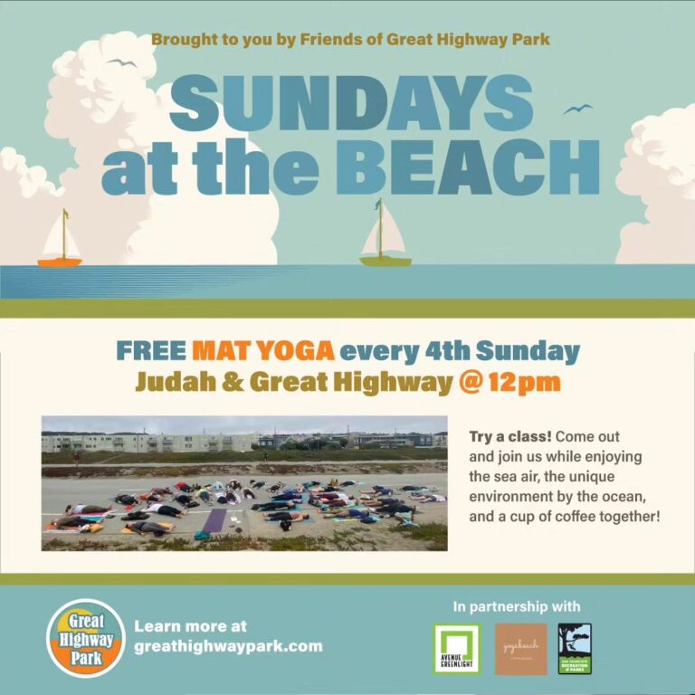 SF's "Sundays at the Beach" Free Yoga Day (Great Highway)
