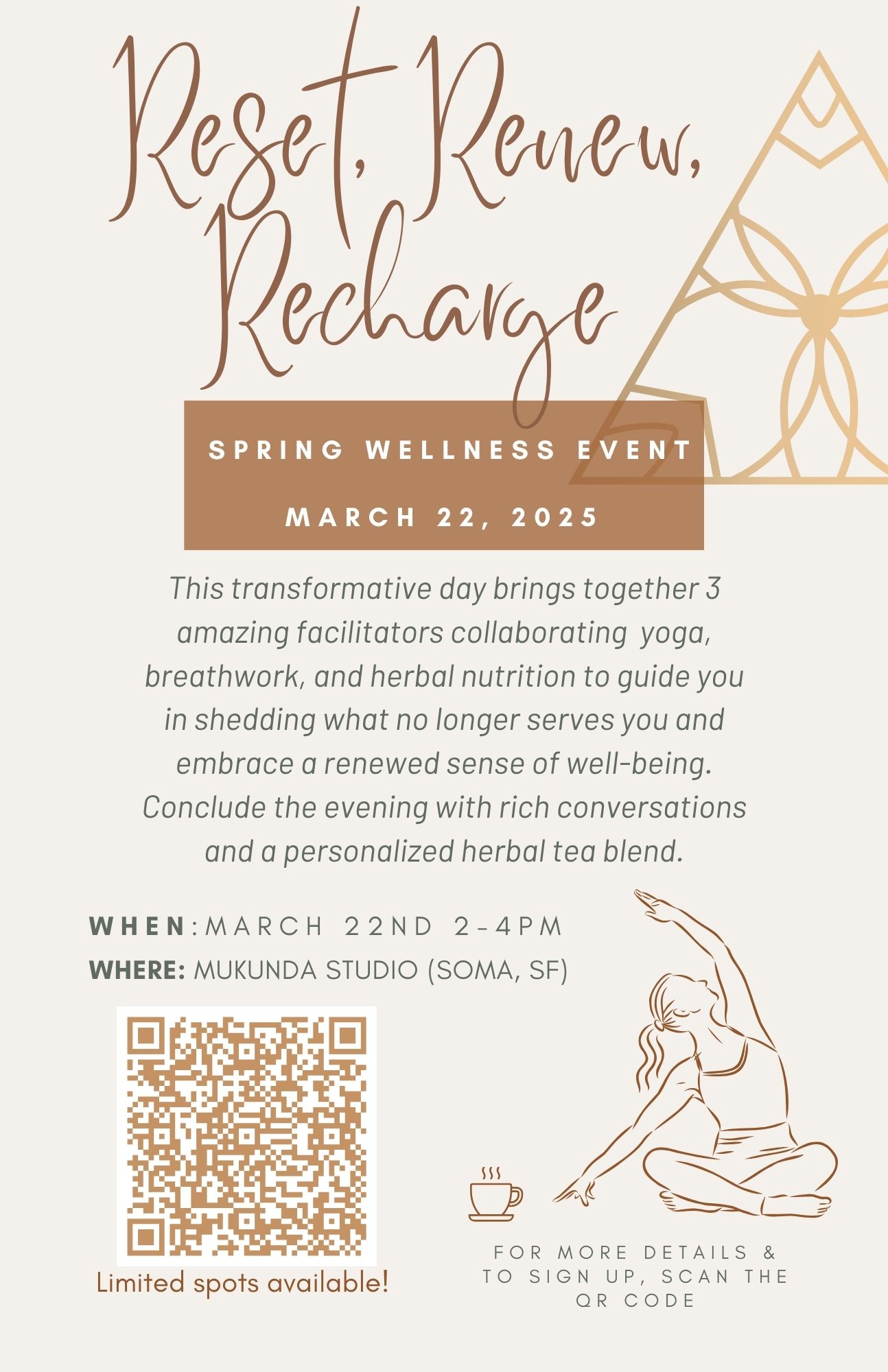 Reset, Renew, Recharge Spring Wellness Event