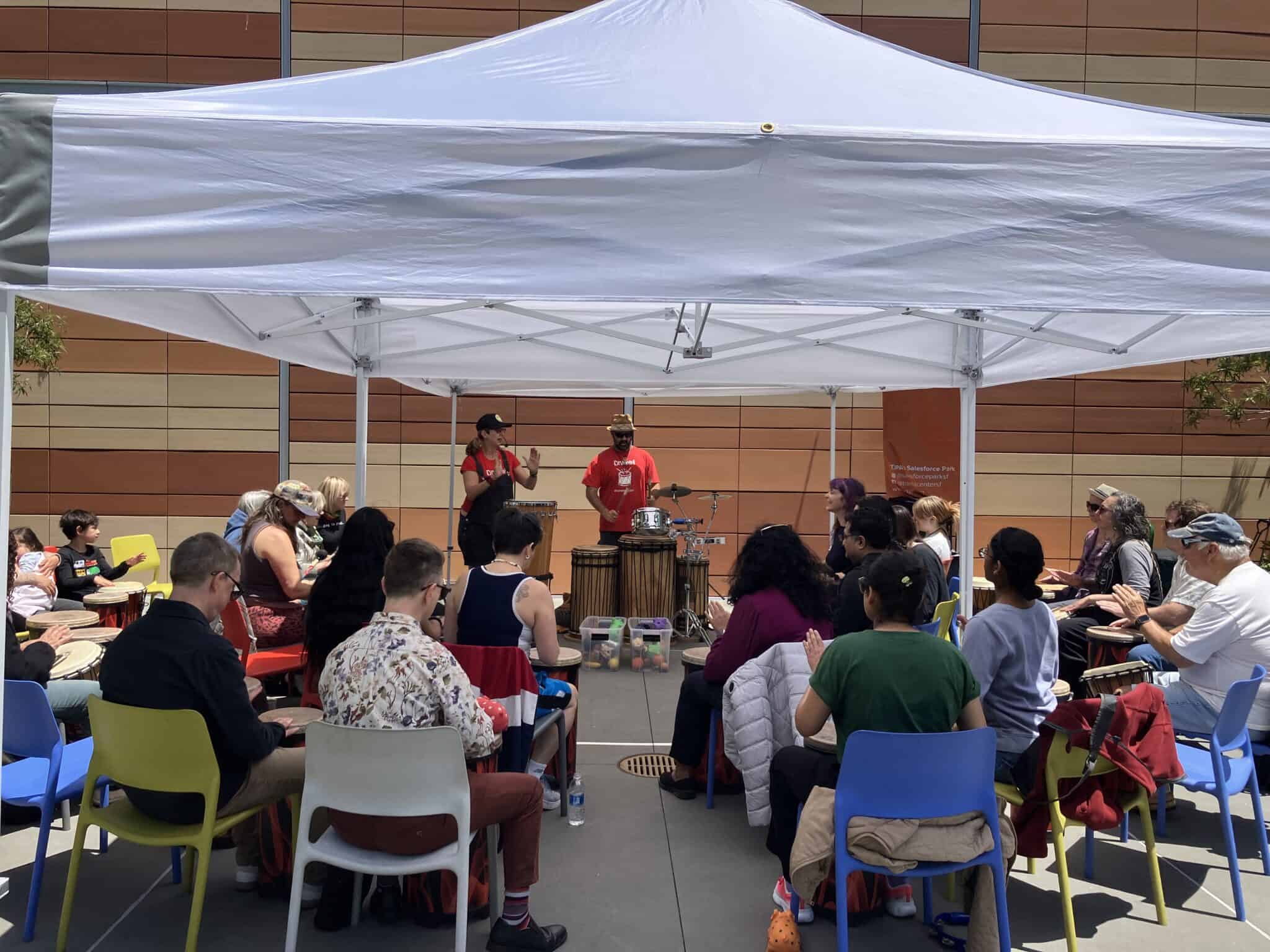 Free Rooftop Drum Circle at SF's Salesforce Park (Every Fourth Sunday)