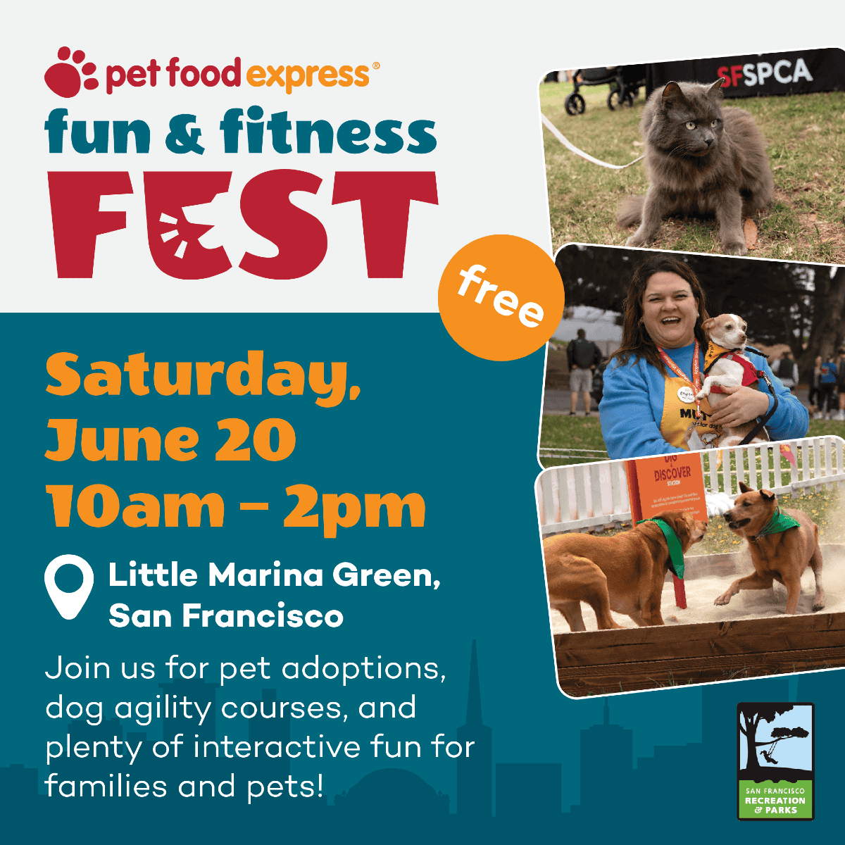Pet Food Express' Free "Fun & Fitness" Fest (Little Marina Green)