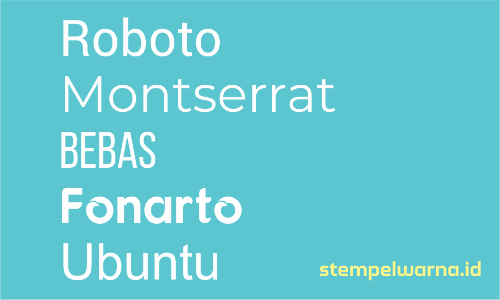 Desain Stempel - 5 Pilihan Free Font Sans Serif untuk Desain Stempel ...