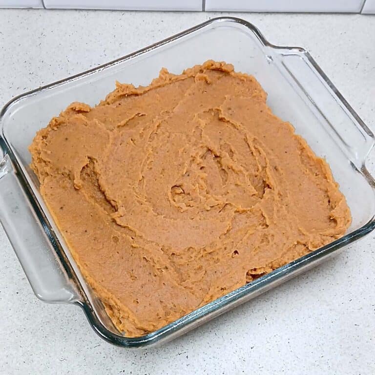 Low Sodium Sweet Potato Casserole with Peach Topping