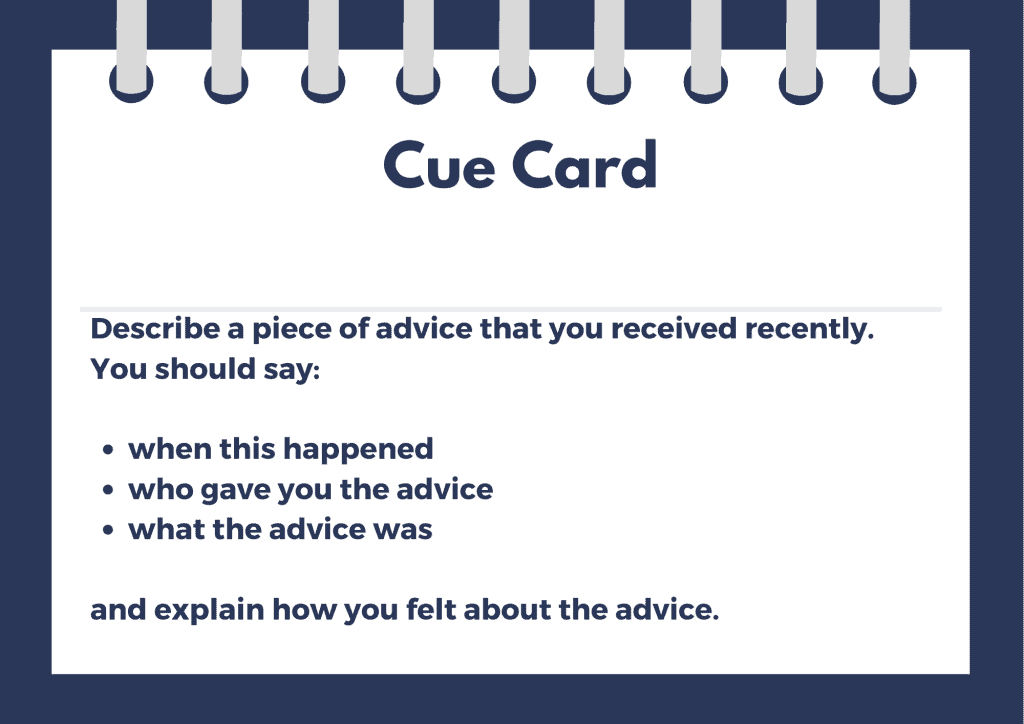 Describe a Piece of Advice [IELTS Speaking Part 2] - TED IELTS