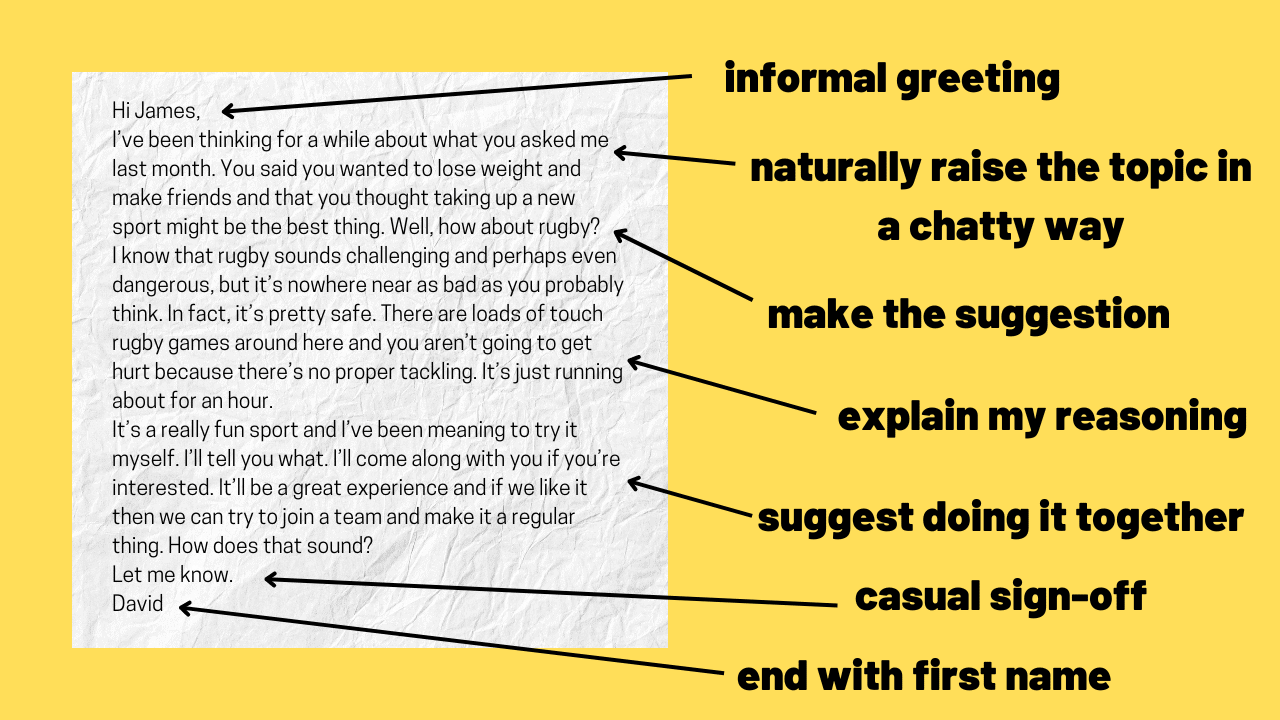 Taking Up A New Sport [Sample IELTS Letter] - TED IELTS