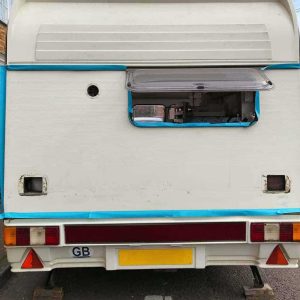 Painting a Caravan Exterior by The Listed Home