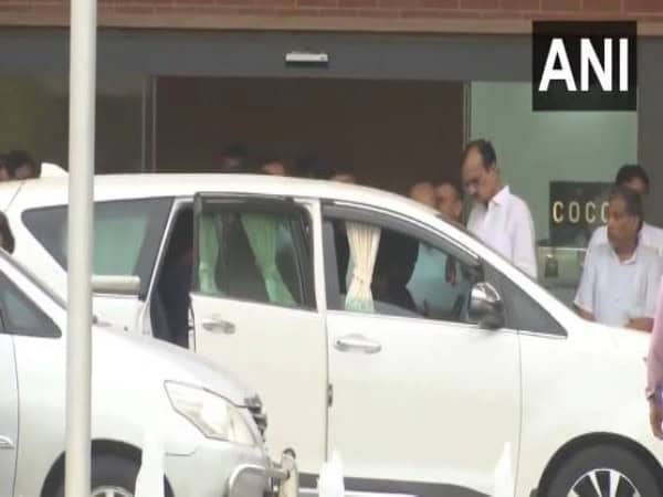 Ex-Gujarat CM, Vijay Rupani's wife Anjali Rupani arrives in Ahmedabad