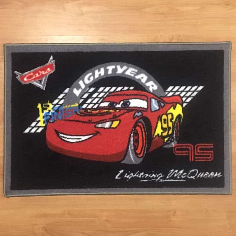 Cars 2 Rug - Ligntning McQueen 50x75cm - Kidscollections
