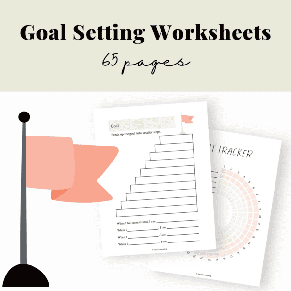Goal Setting Worksheets for Teens, Printable Habit Tracker, 2023 2024 ...