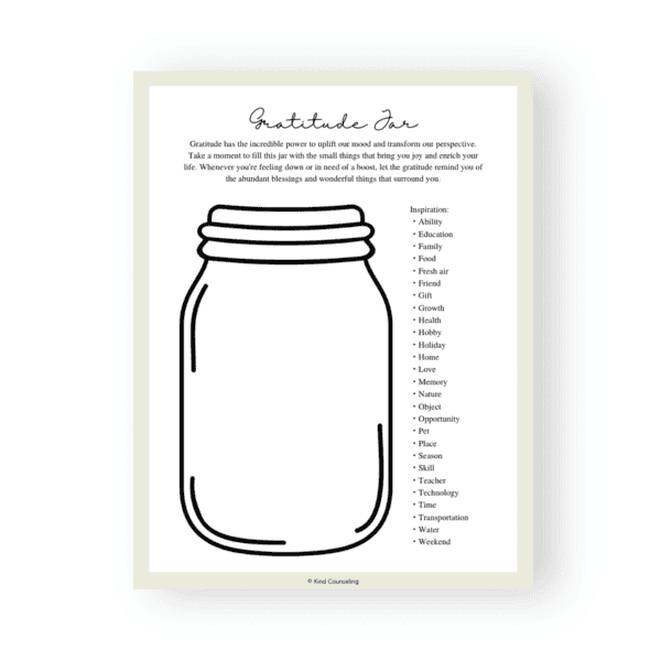 Gratitude Jar Tags, Slips, Worksheet | Cute Yellow Flower | School ...