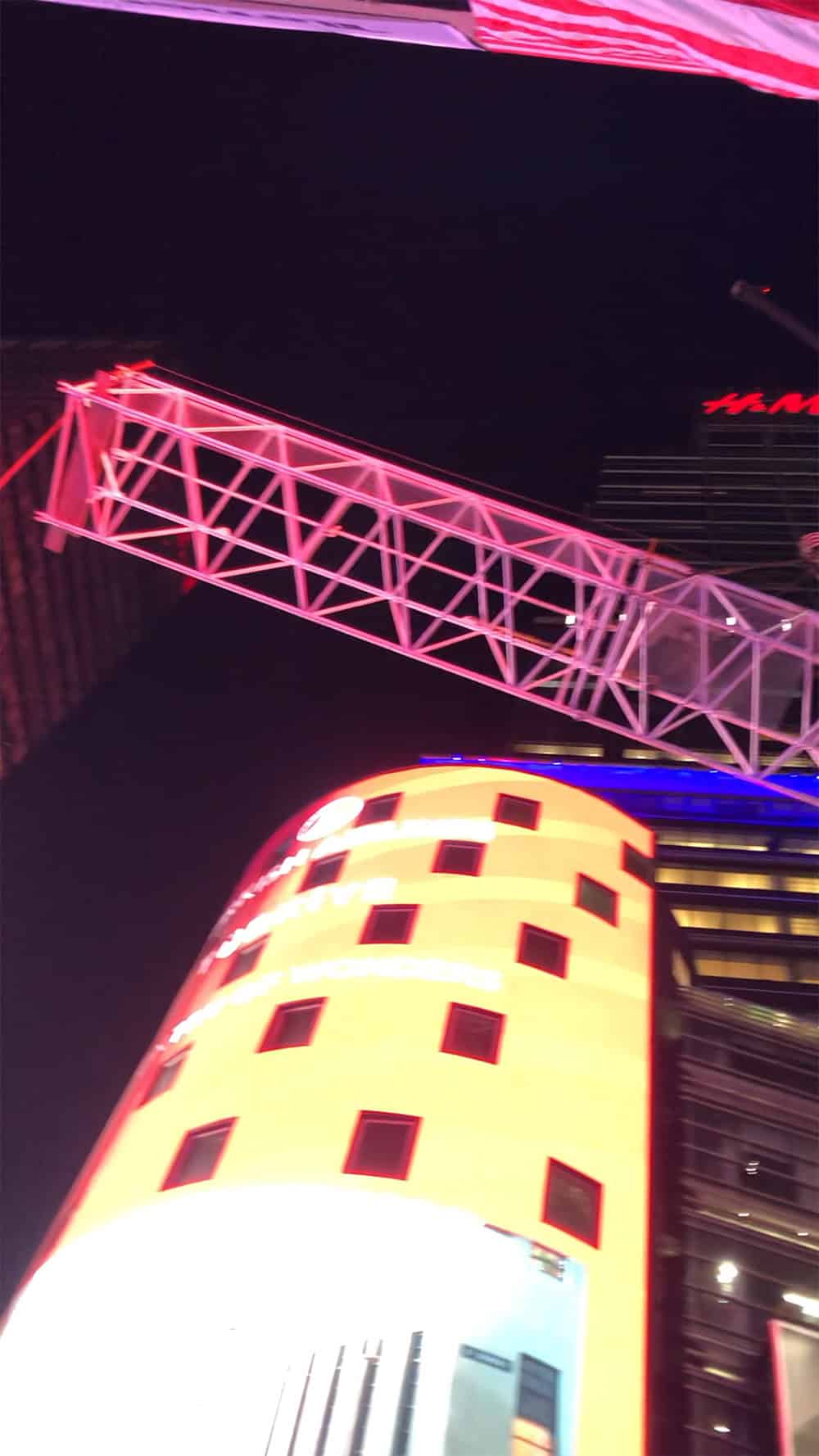 One Times Square Construction