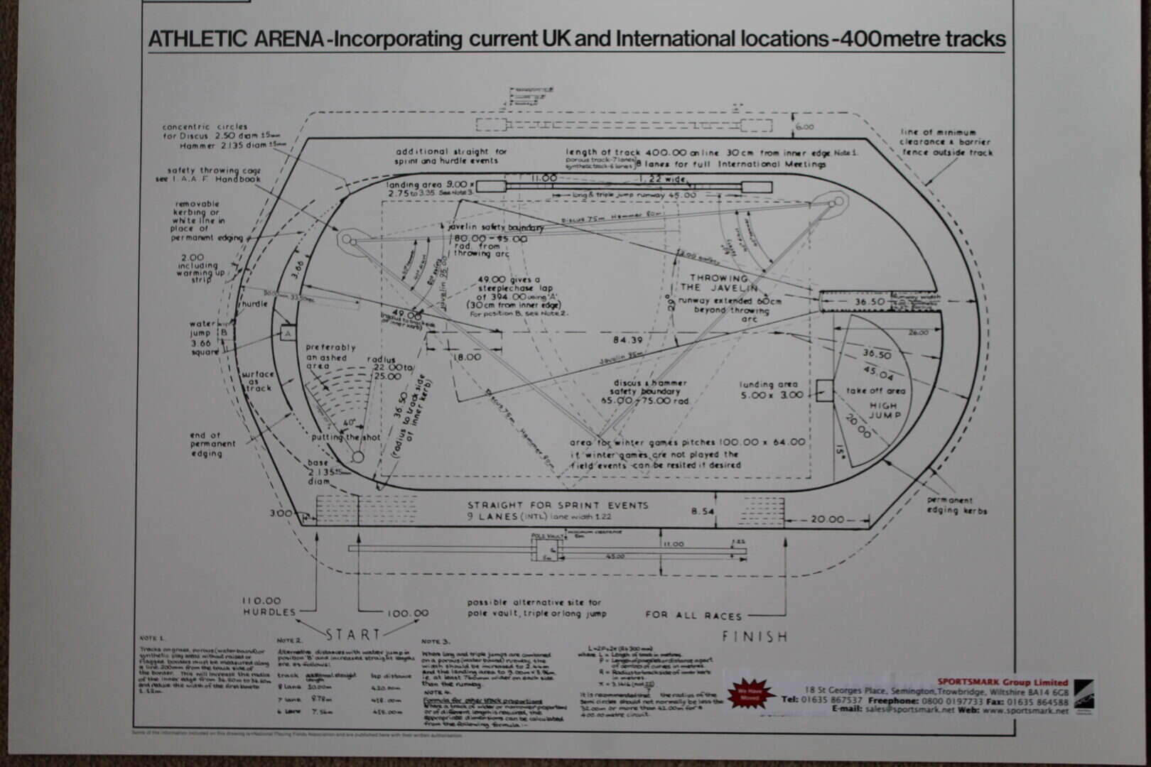 Sportsmark Arena Layout Chart - Sportsmark