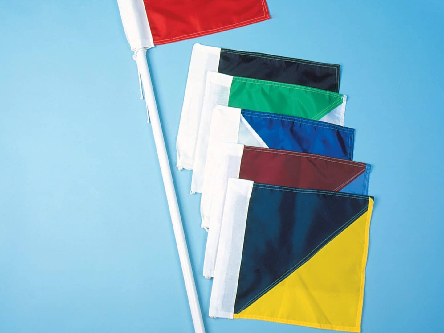 Two Coloured Corner Flags - Sportsmark