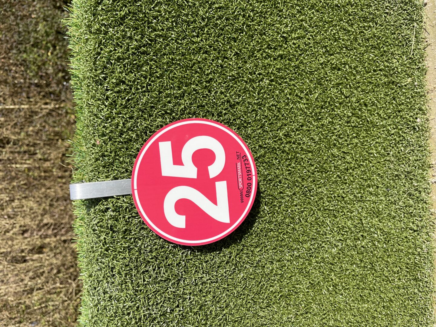 Rink Distance Markers (Red) Set of 8 (4 x 2m and 4 x 25m) - Sportsmark